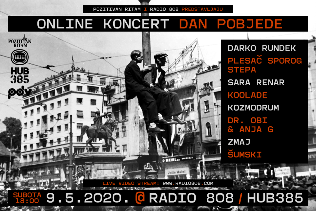 Radio 808 i Pozitivan ritam, koncert za Dan pobjede: Rundek, Max, Sara ...